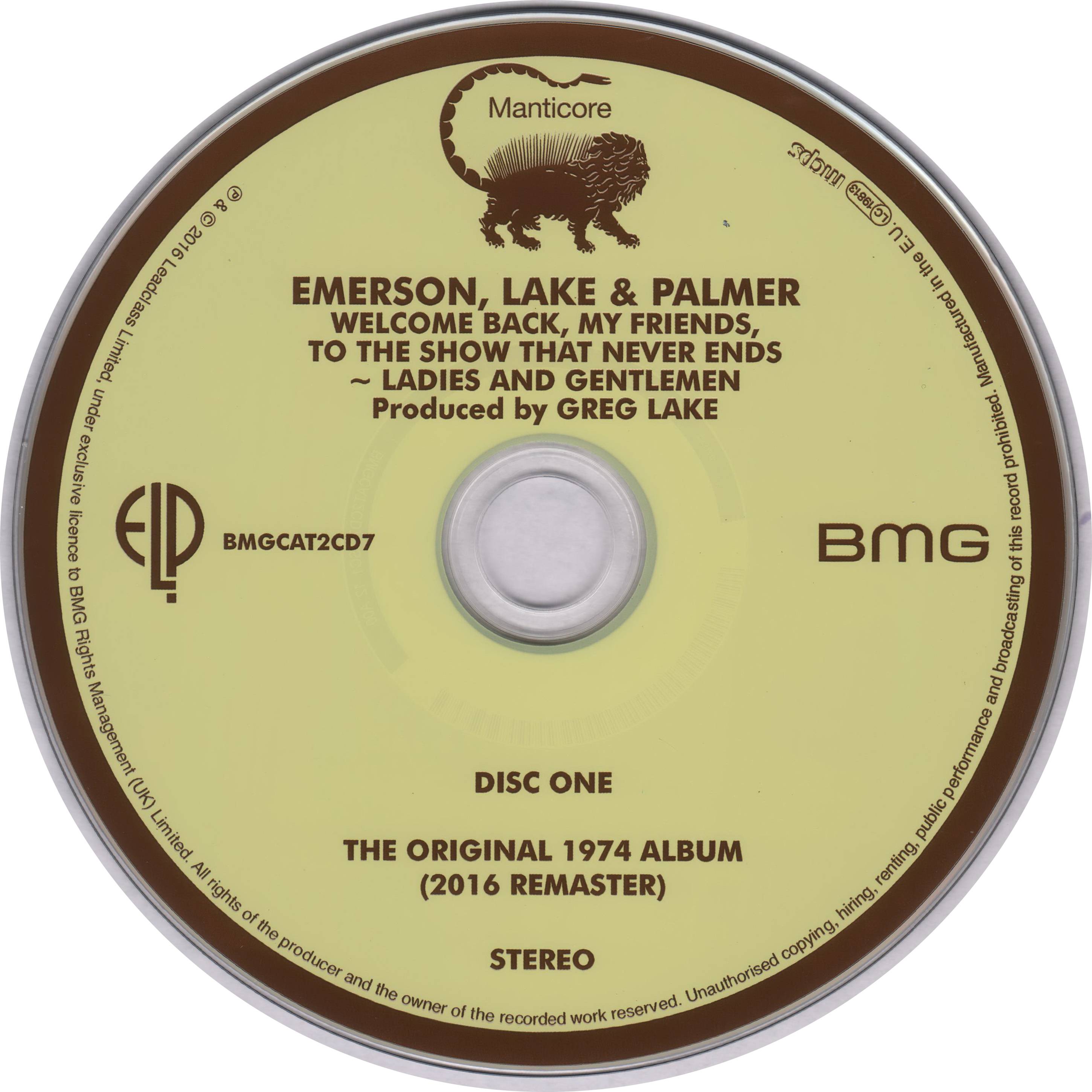 Emerson, Lake and Palmer Welcome Back My Friends [cd1 eu] | CD Covers ...